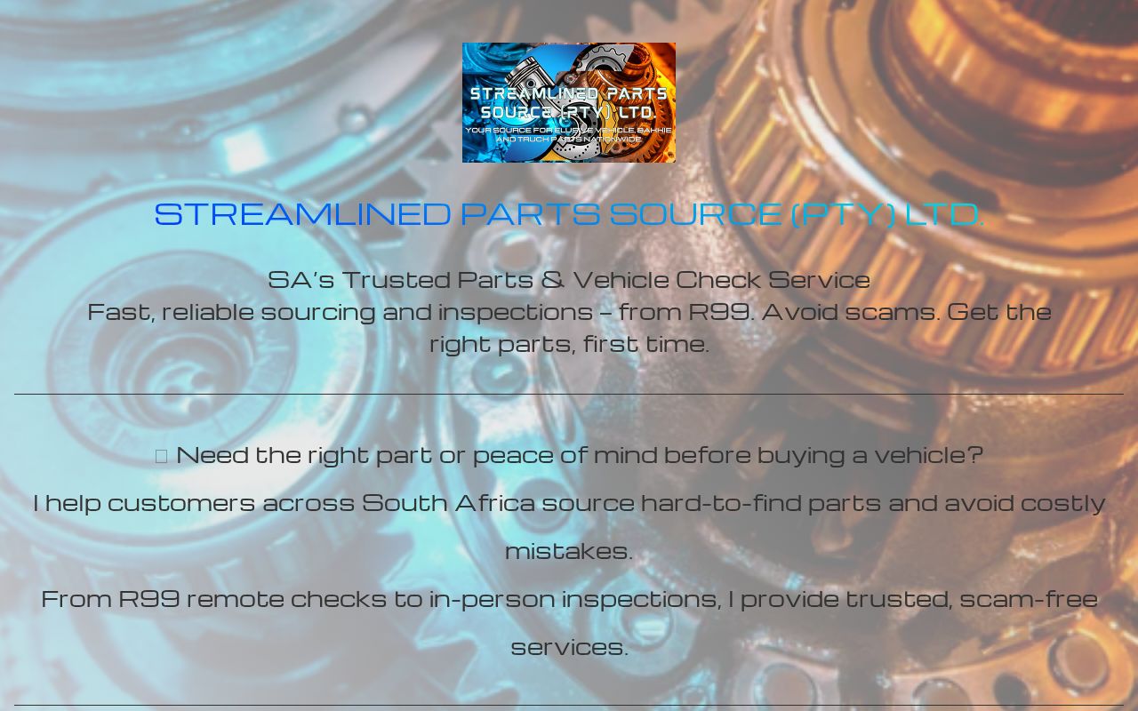 Streamlined Parts Source – Trusted Vehicle & Truck Parts & Advice ...